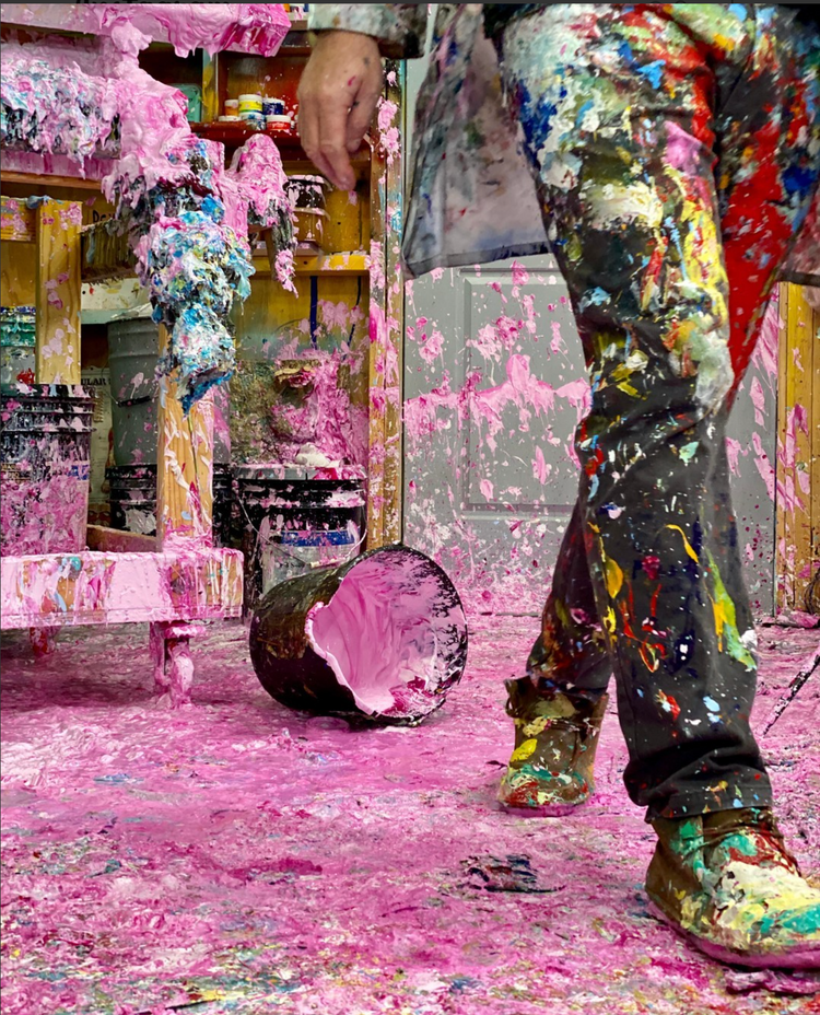 Justin Gaffrey paintings and sculpture