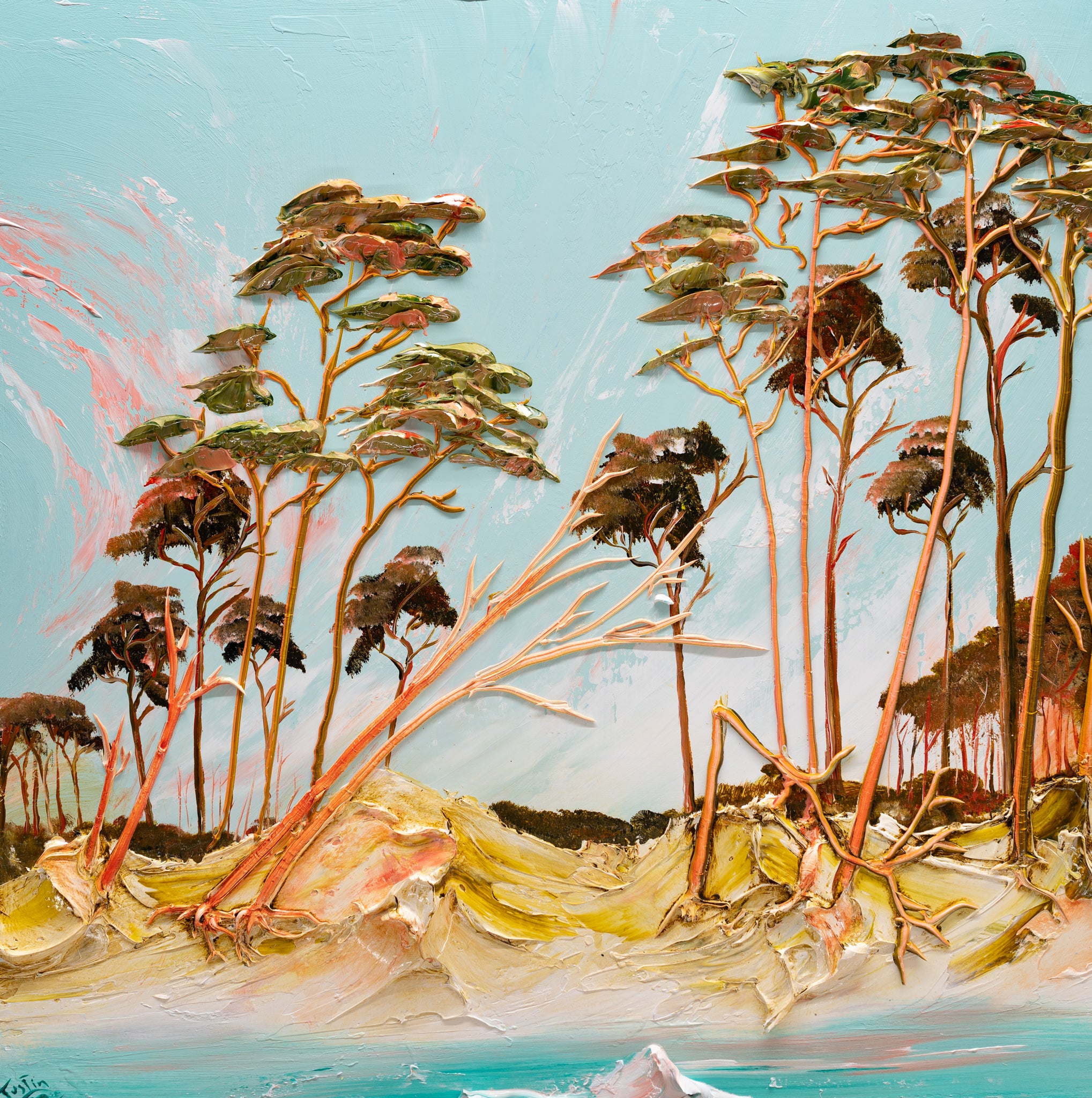 Crooked Island #6, 48x48 – Justin Gaffrey