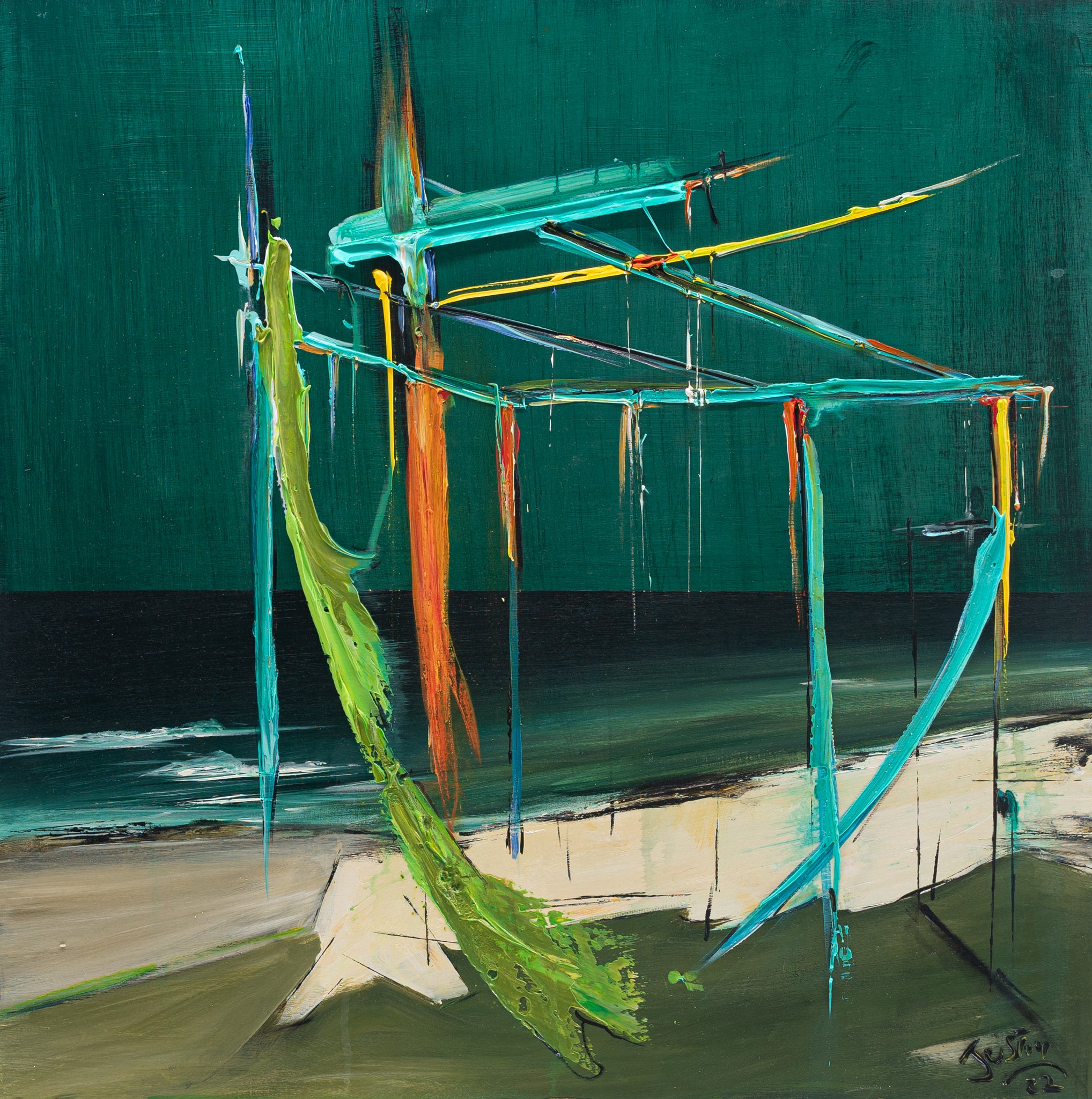 Monkey Bars #1, 24x24 – Justin Gaffrey